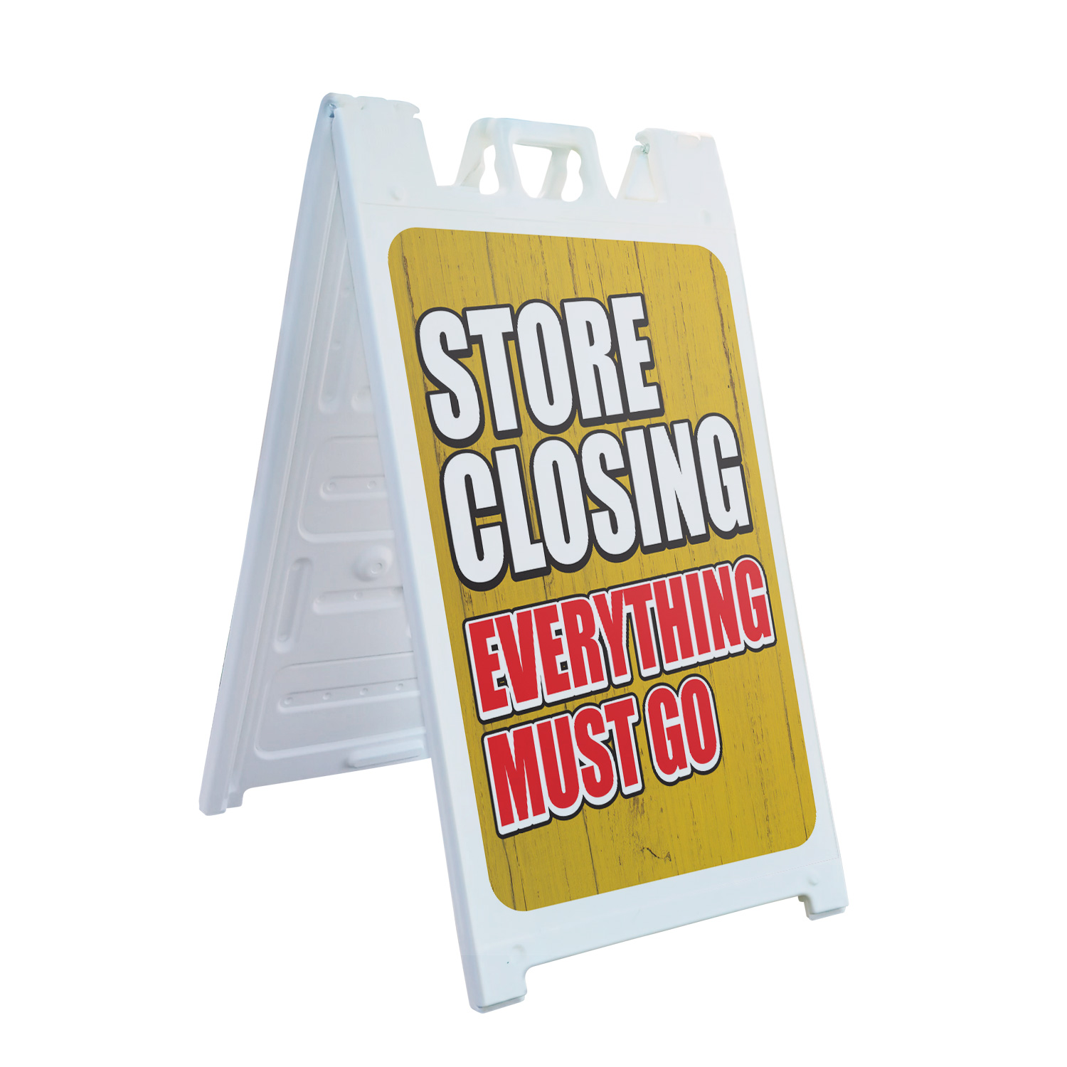 Store Closing 24" x 36" Double Sided A-Frame Sidewalk Sign, Includes 2 ...