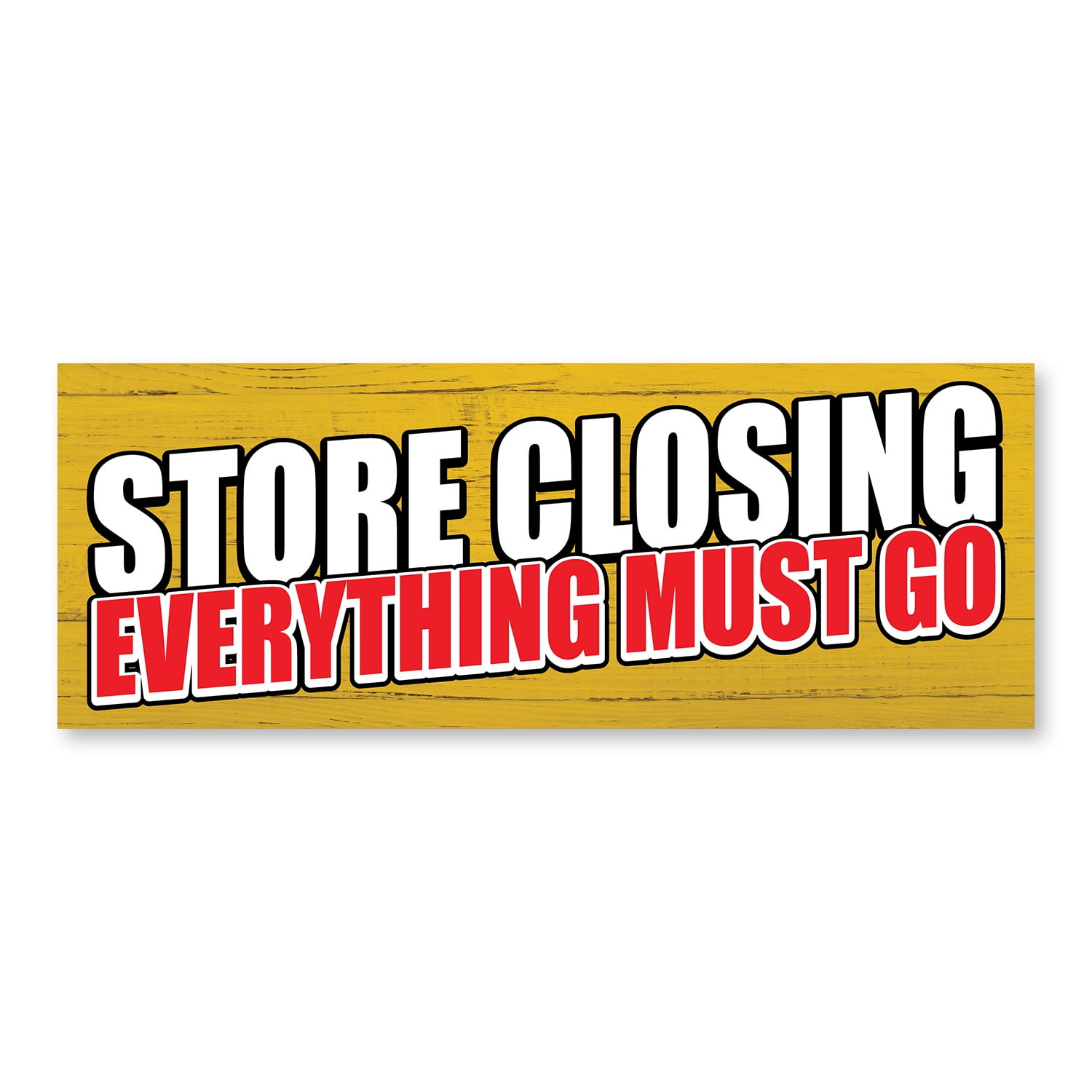 Store Closing 48" x 18" Decal | Advertise Your Business | All Weather ...