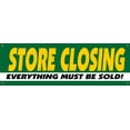 Store Closing Sign Banner Everything Must Go Advertising Banners Going ...