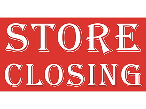 Store Closing Sign Banner Everything Must Go Advertising Banners Going ...