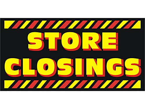 Store Closing Sign Banner Everything Must Go Advertising Banners Going ...