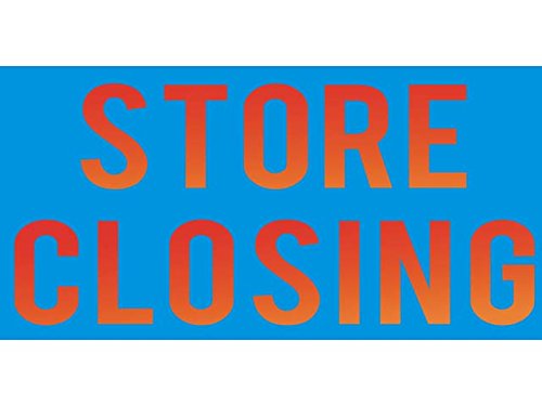 Store Closing Sign Banner Everything Must Go Advertising Banners Going ...