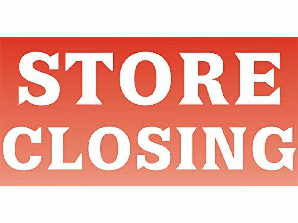 Store Closing Sign Banner Everything Must Go Advertising Banners Going ...