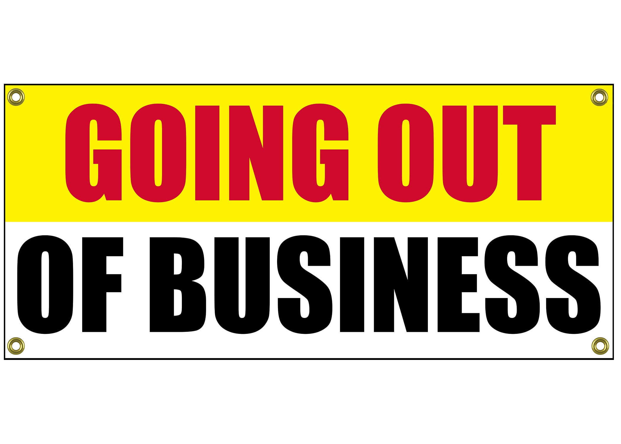 Store Closing Sign Banner Everything Must Go Advertising Banners Going ...