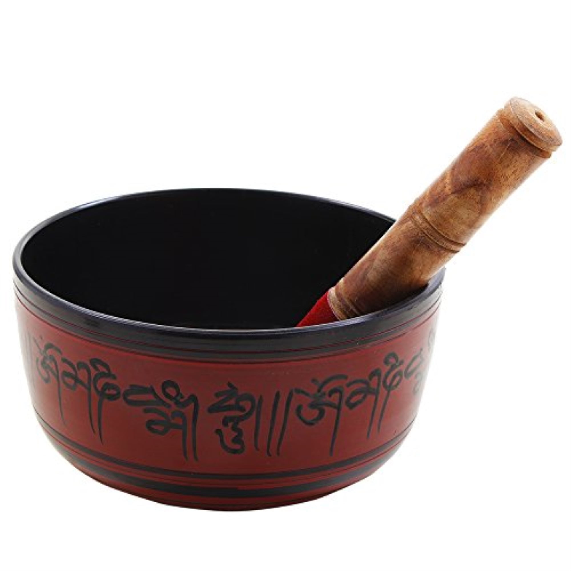Store Indya Hand Painted Metal Tibetan Singing Bowl Set, 7 Inch Musical ...