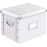 Stackable File Box Legal Files 14.5 x 18.5 x 12.75 Clear/Blue Accents ...