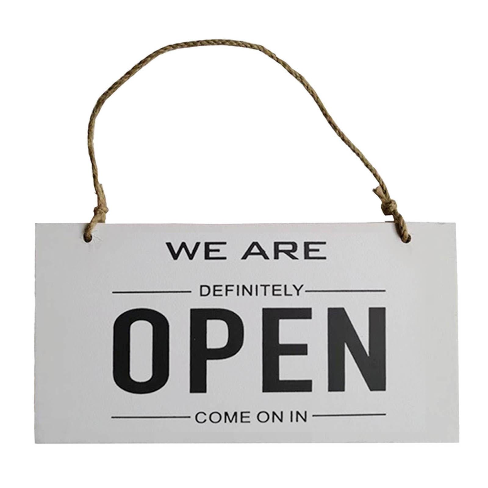 Store Open and Closed Business Sign Reversible Closed Store Hanging ...