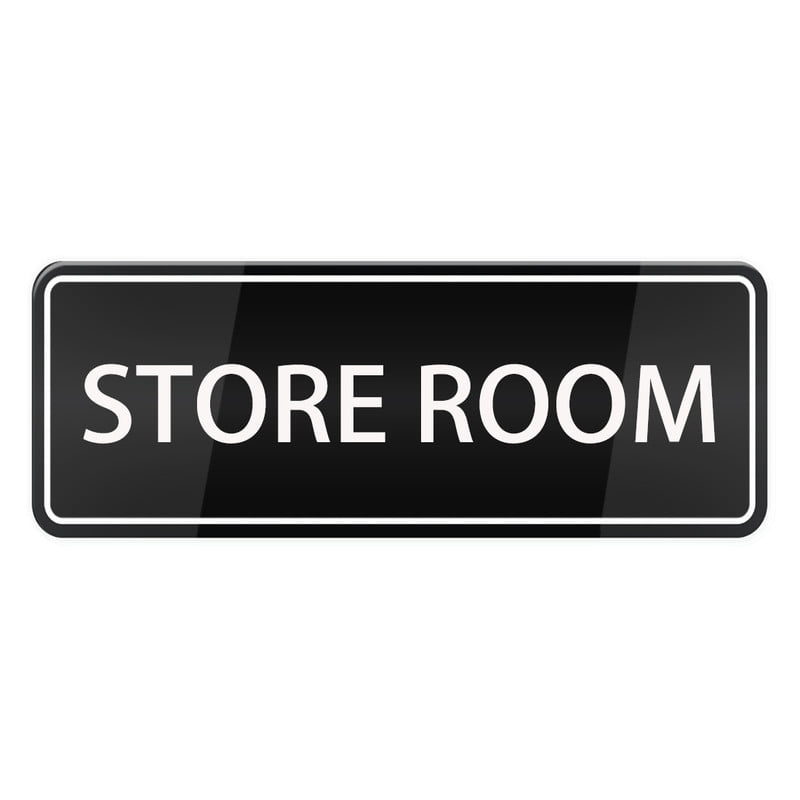 Store Room Sign For House Door, Plastic Self-Adhesive Signs For ...