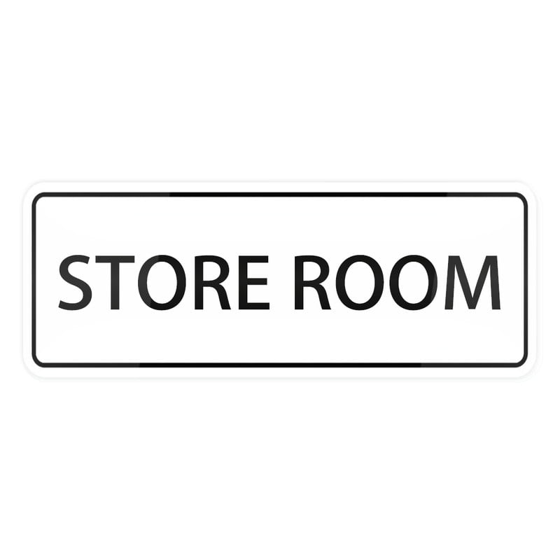 Store Room Sign For House Door, Plastic Self-Adhesive Signs For ...