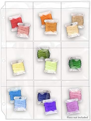 StoreSMART – Binder Page with Flaps for Embroidery & Cross-Stitch Floss ...