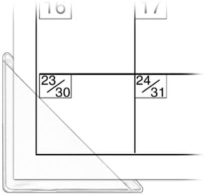 StoreSMART - Calendar Corners - Clear Plastic - 20 Pack - NON-ADHESIVE ...