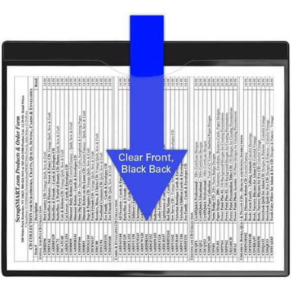 StoreSMART - File Jacket with Magnetic Back - 15-Pack - Black Plastic ...