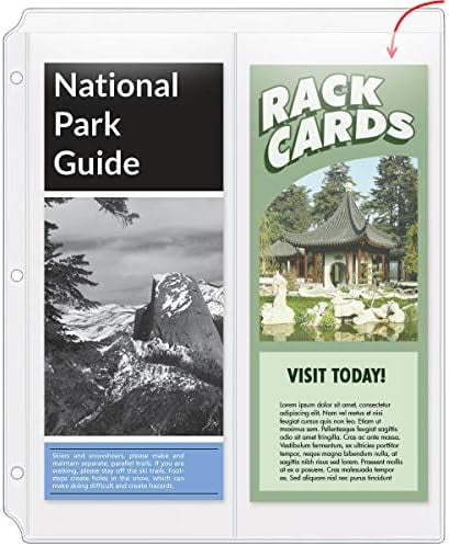 StoreSMART - Rack Cards/Envelopes Binder Page for 3-Ring Binders - Two ...