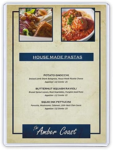 StoreSMART - Rigid Plastic Menu - 5" x 7" - 50-Pack - HPP5X7-MENU-50 ...