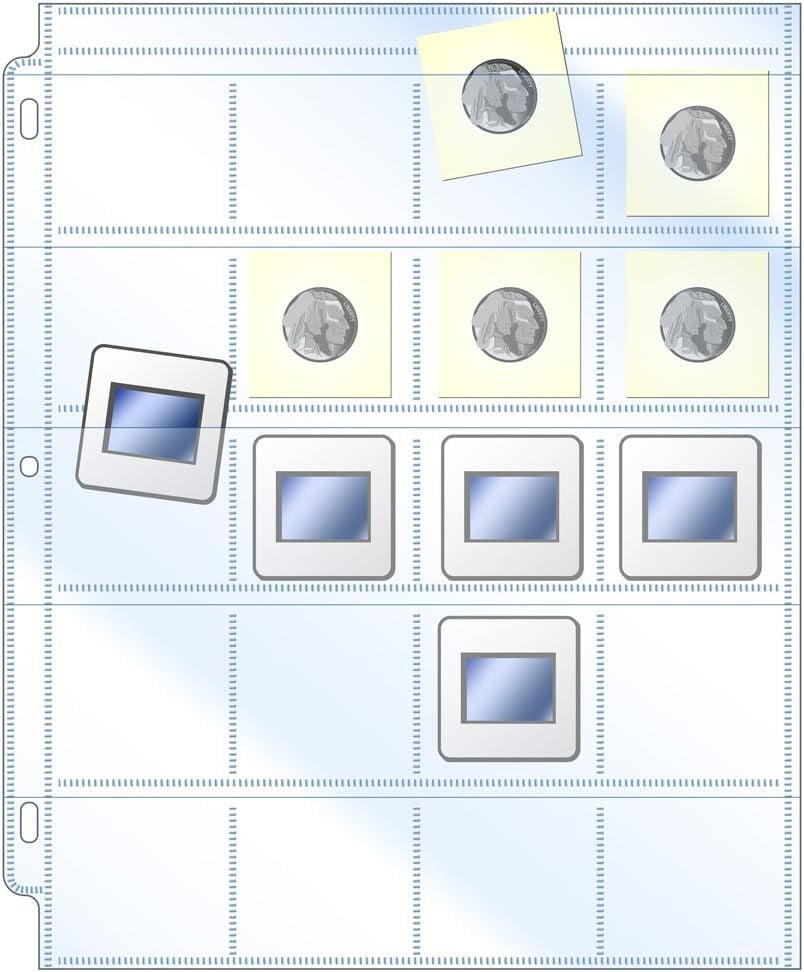 StoreSMART - Slide & Coin Page for 3-Ring Binders - Poly Archival-Safe ...