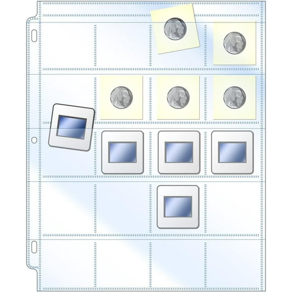 StoreSMART - Slide & Coin Page for 3-Ring Binders - Poly Archival-Safe ...