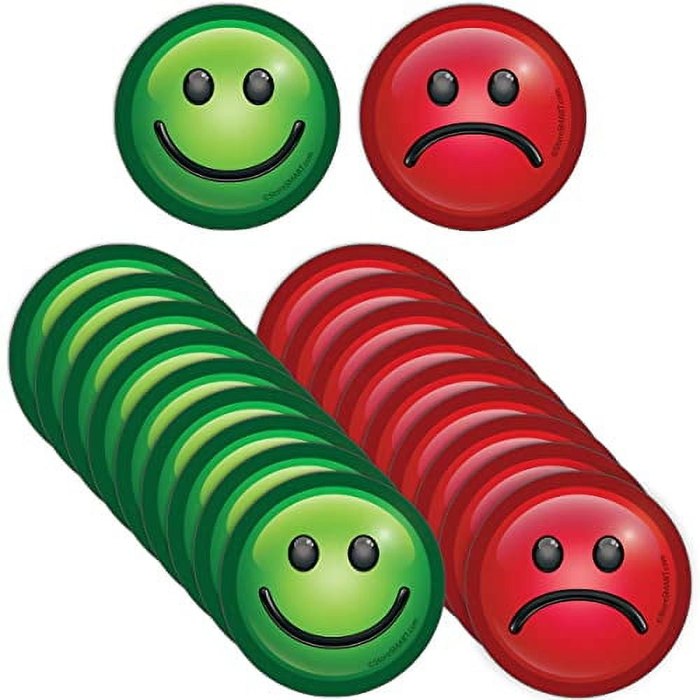 StoreSMART Two-inch Face Magnets for Status Visualization - Red and ...