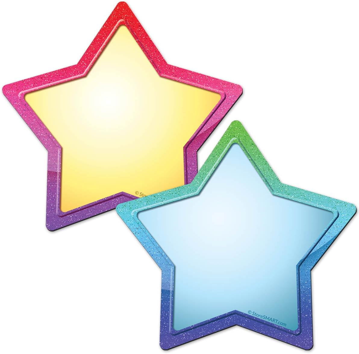 StoreSMART Write-On Star Magnets - Variety 20-Pack - 10 of Each Color ...