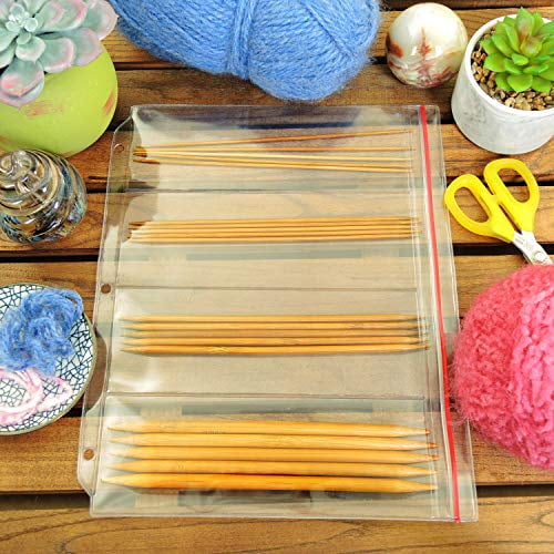 StoreSMART - Zipper Binder Page for 8" Double Pointed Knitting Needles ...