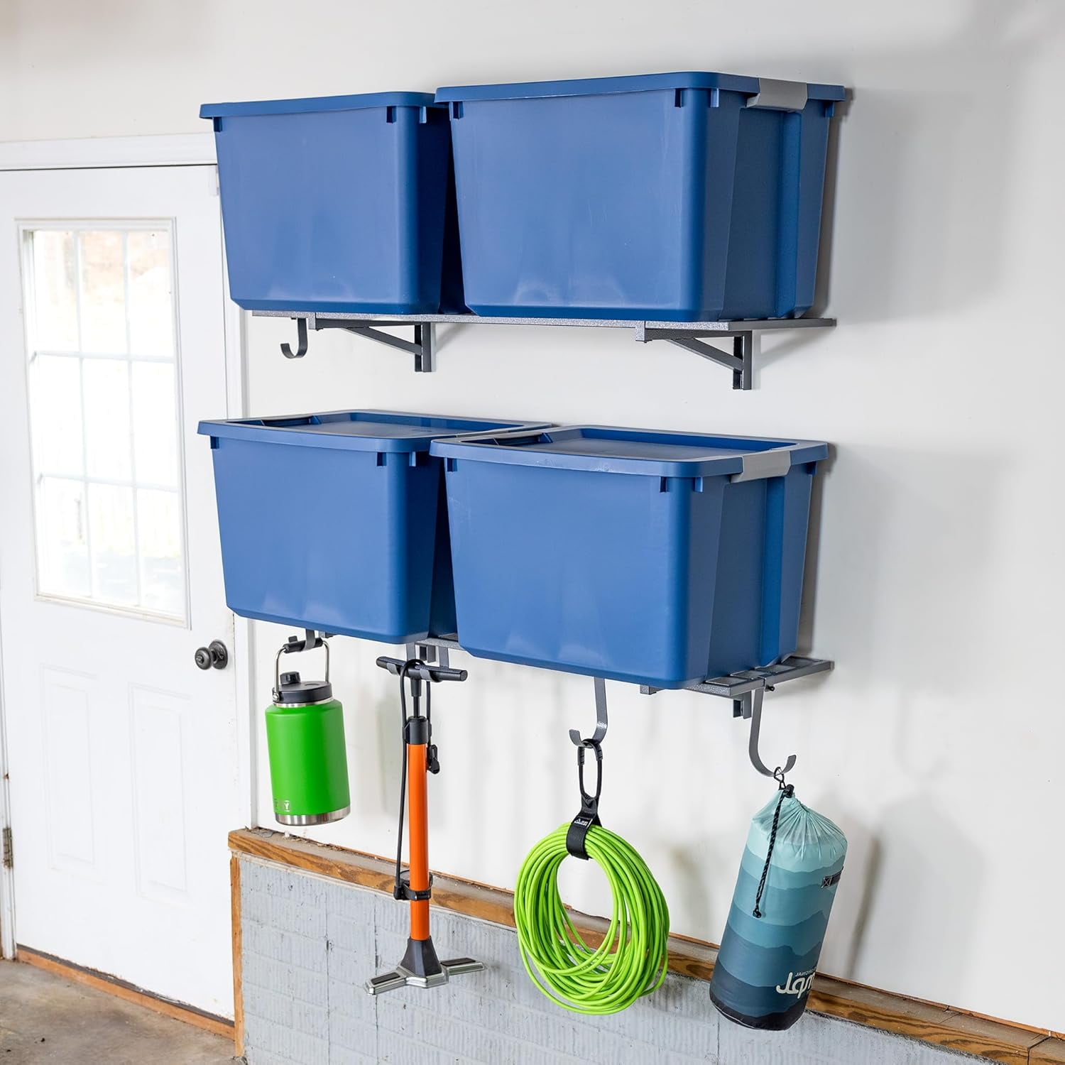 StoreYourBoard 2 Pack Heavy Duty Garage Wall Shelves, 1' x 4' Wall ...