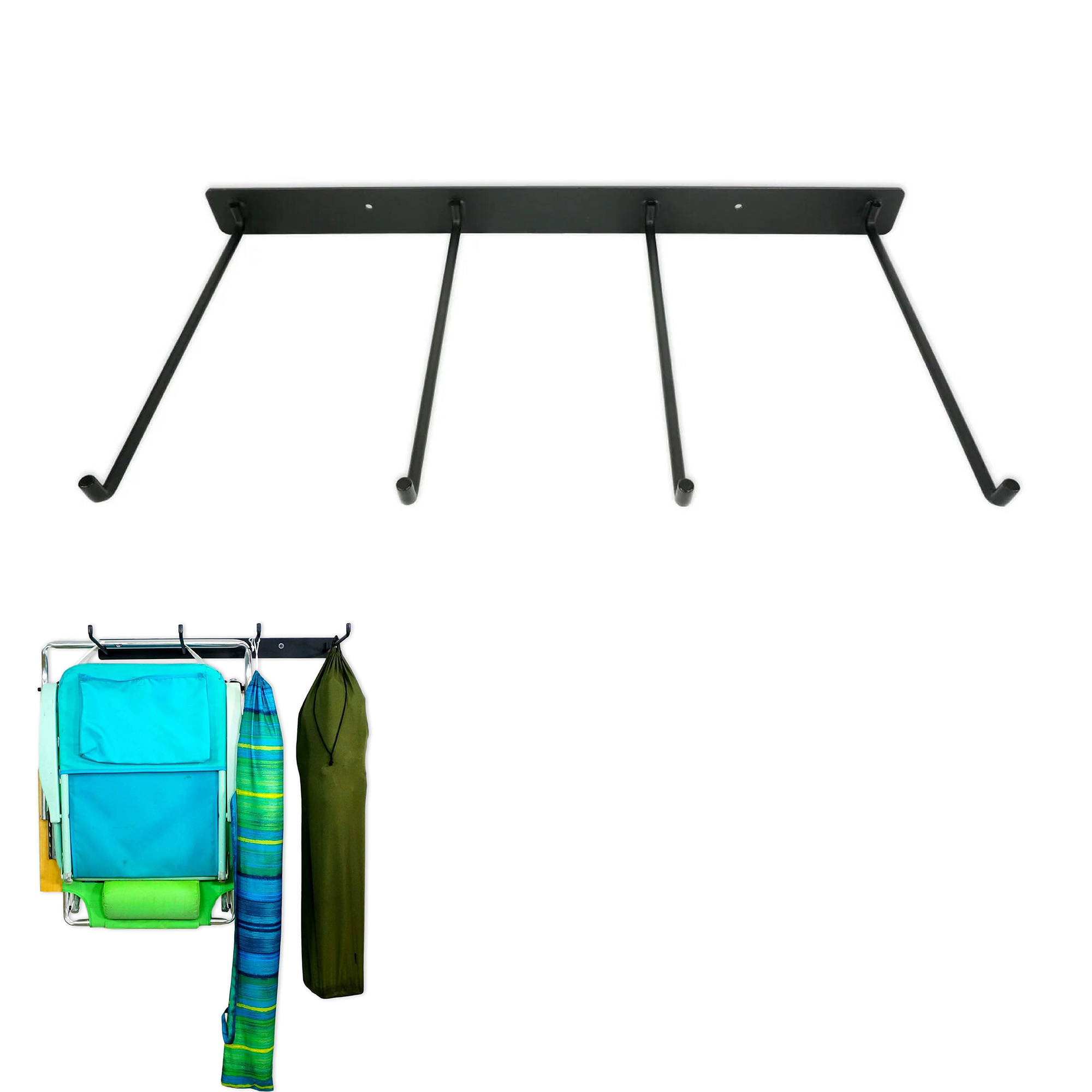 StoreYourBoard Folding Chair Storage Rack, Wall Mount Organizer, Solid ...