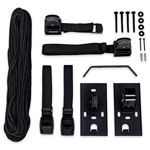 StoreYourBoard Garage Storage Ceiling Pulley System 2 Pack, Kayak Canoe ...