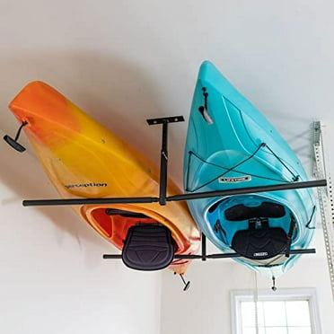 Indoor-Outdoor Swivel Kayak Wall Rack | Foldable Wall Mount | Holds 100 ...