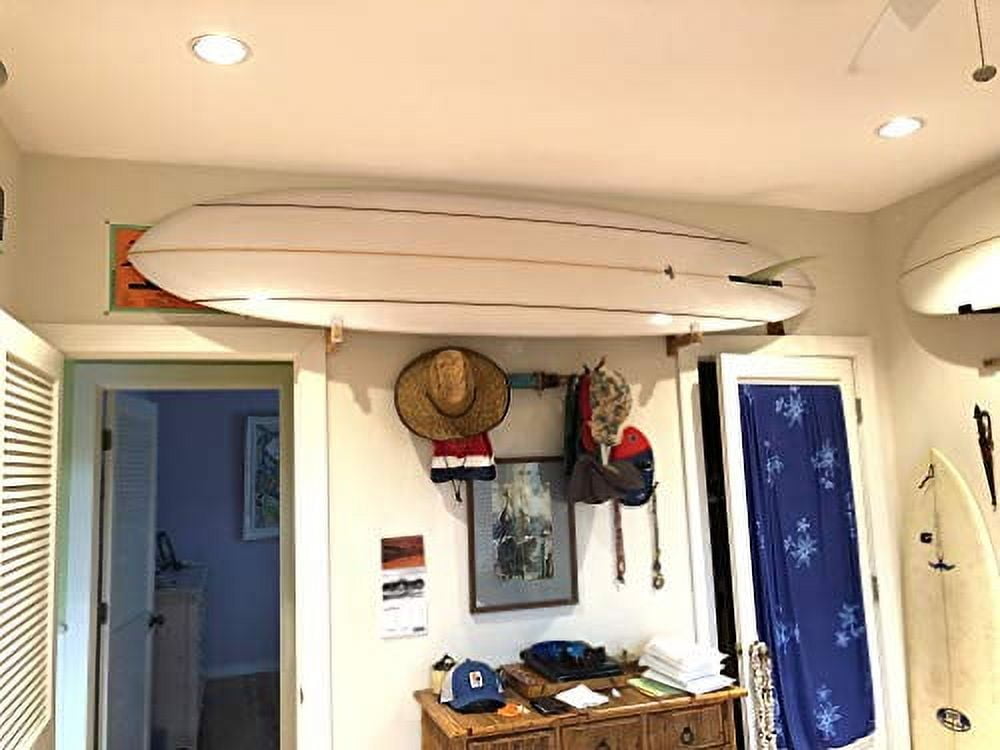 StoreYourBoard Minimalist Timber Surfboard Display Rack, Natural Wood ...