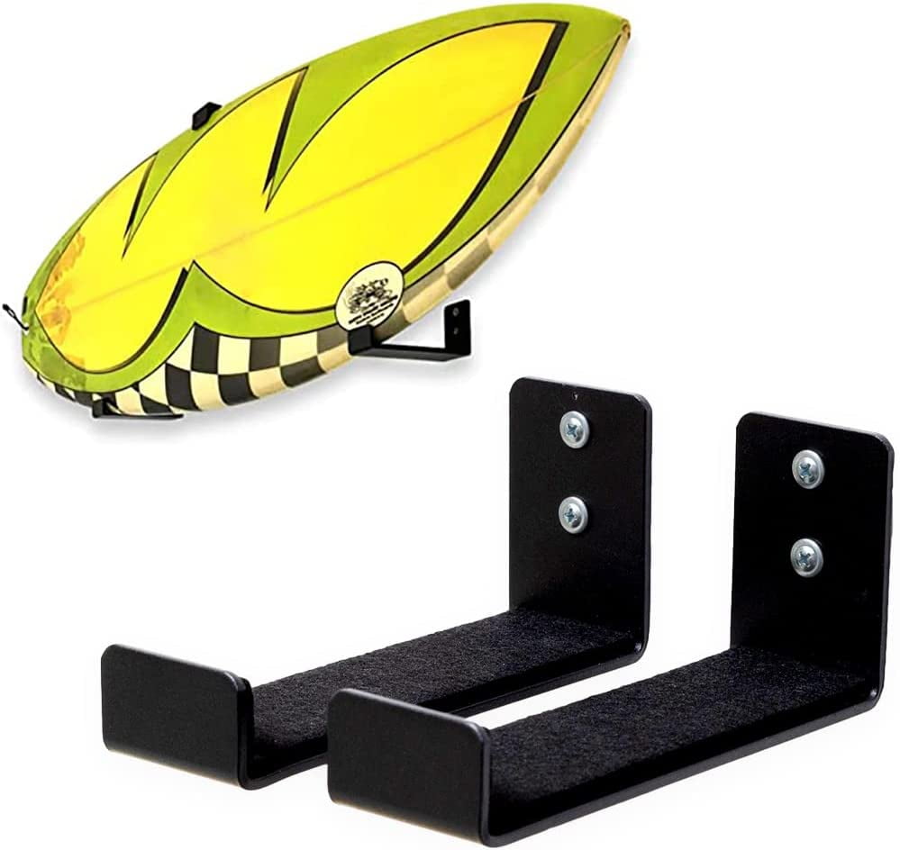 StoreYourBoard Surf – Minimalist Surfboard Rack, Heavy-Duty Black ...