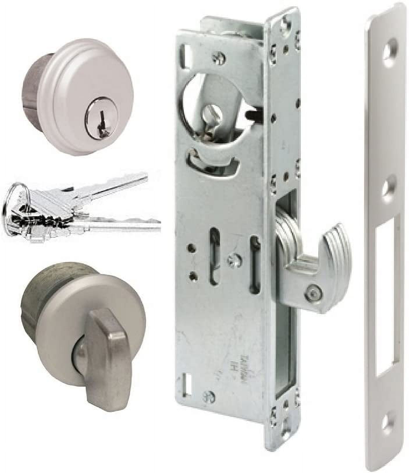 Storefront Door Mortise Lock Hook Deadbolt Cylinder Combo, Adams Rite ...