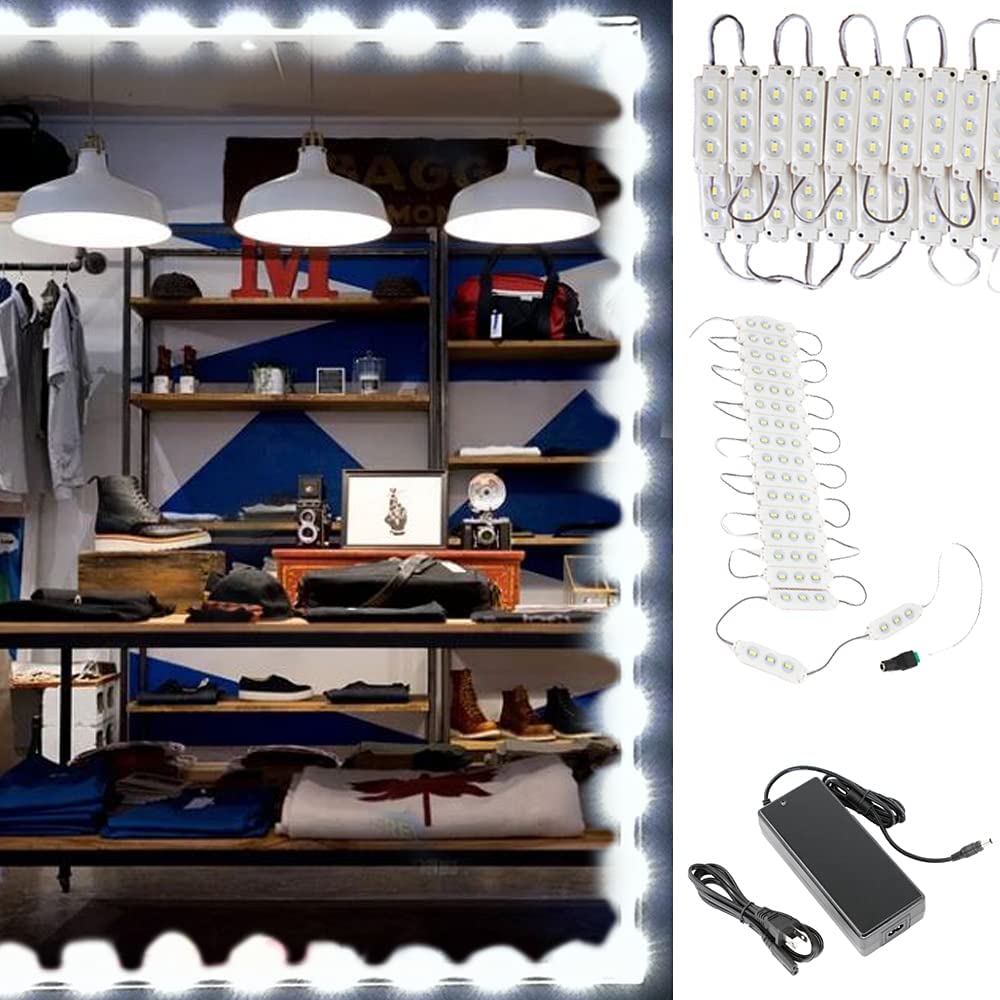 Storefront LED Light, 60ft Super Bright Pure White 5630 Injection ...