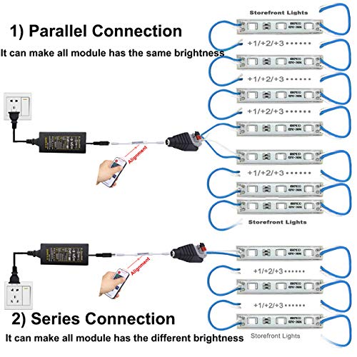 Storefront Light 20 Ft RGB Store Front Lights 40 Pieces Module LED ...