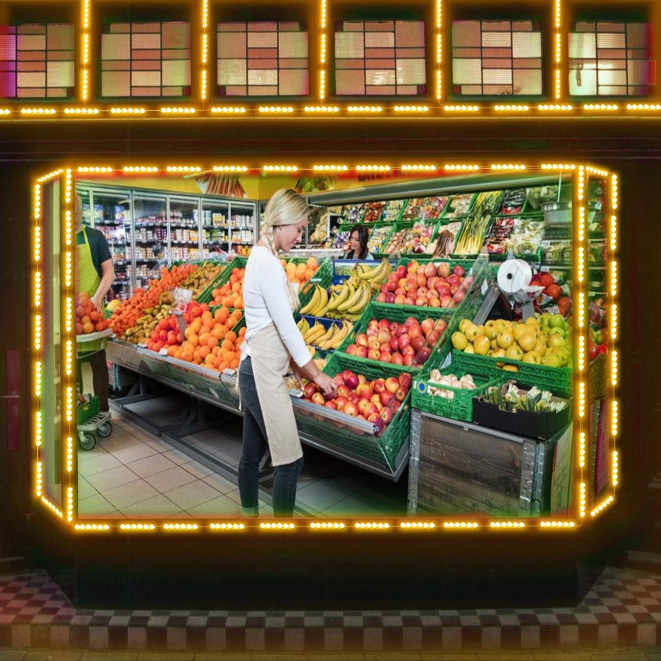 Storefront Lights Upgraded 40 Ft 80 Pieces Store Window LED Lights Warm ...