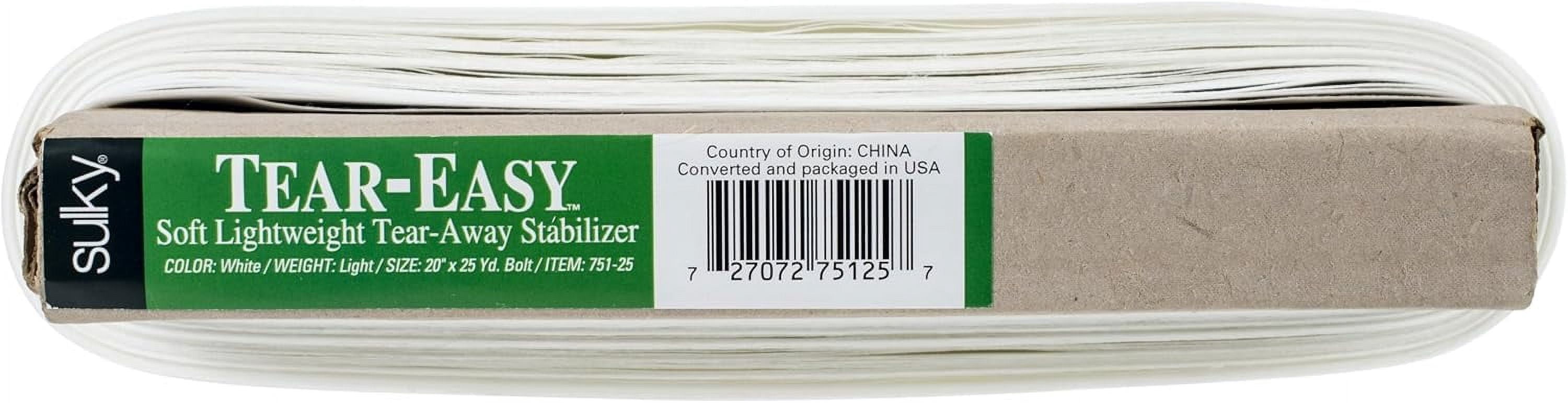 Stores Tear-Easy Stabilizer 20 Inch X25yds - Walmart.com
