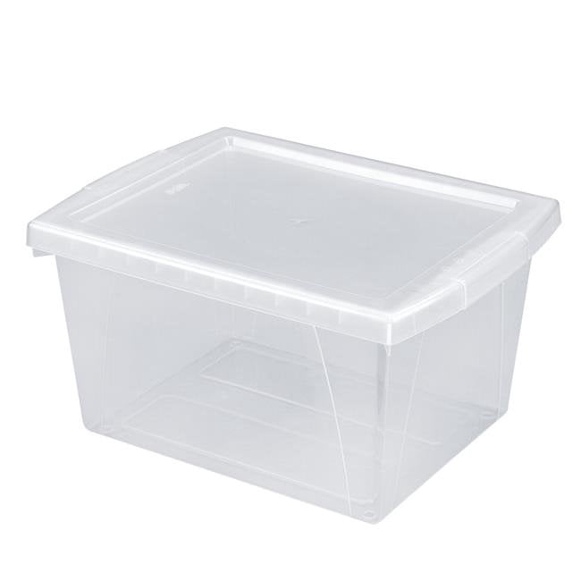 Storex 4 Gallon Plastic Classroom Storage Box Container with Lid and ...