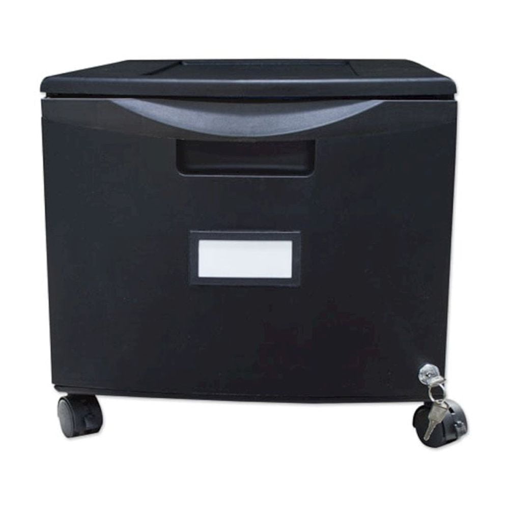 Storex Single-Drawer Mobile Filing Cabinet, 1 Legal/Letter-Size File ...