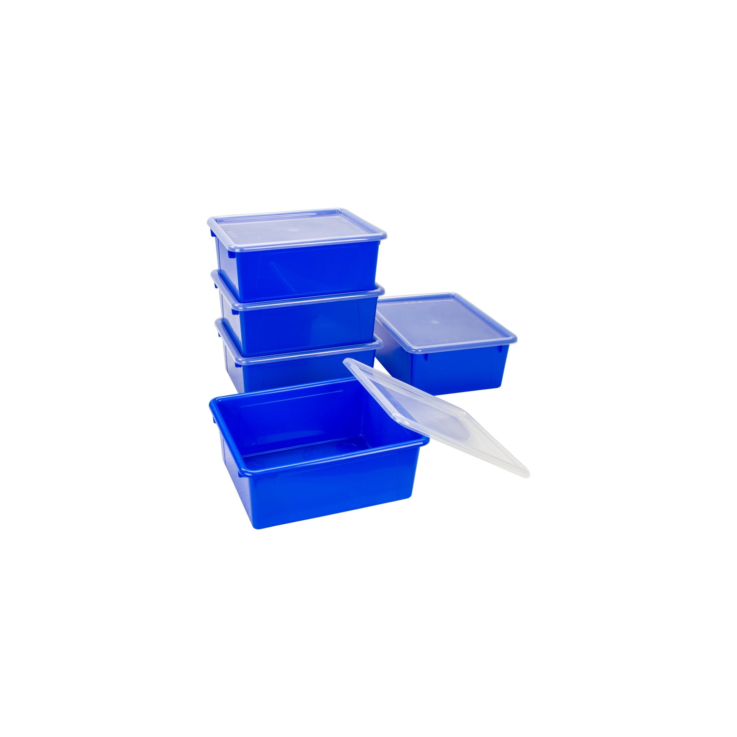 Storex Deep Storage Tray with Lid, Letter Size, 10 x 13 x 5 Inches ...