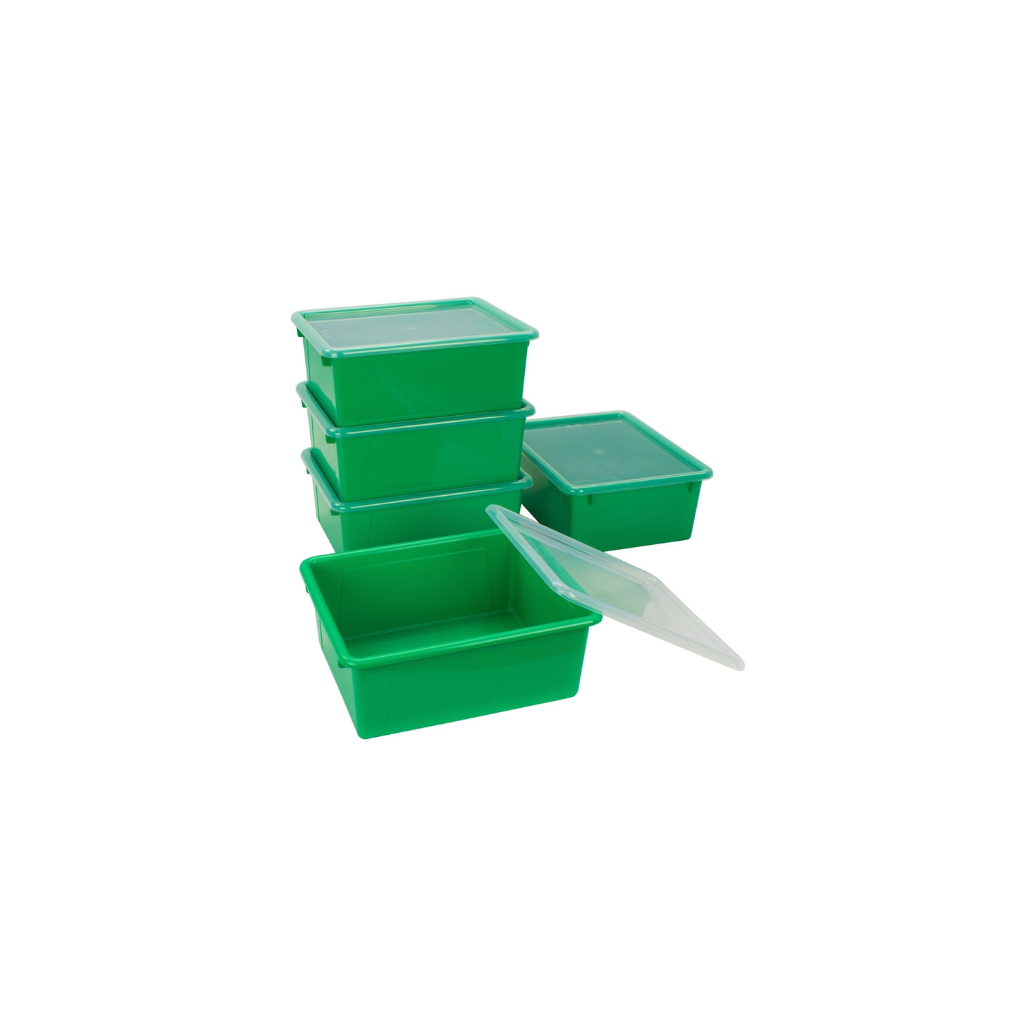 Storex Deep Storage Tray with Lid, Letter Size, 10 x 13 x 5 Inches ...