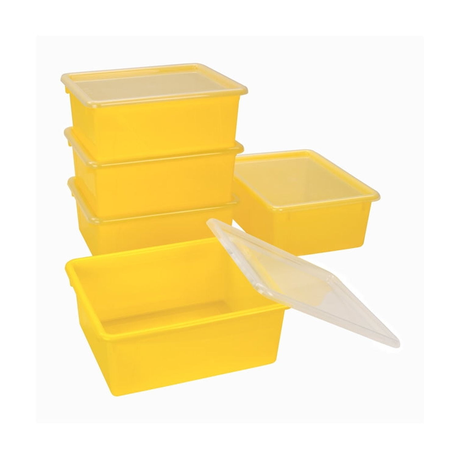Storex Deep Storage Tray with Lid, Letter Size, 10 x 13 x 5 Inches ...
