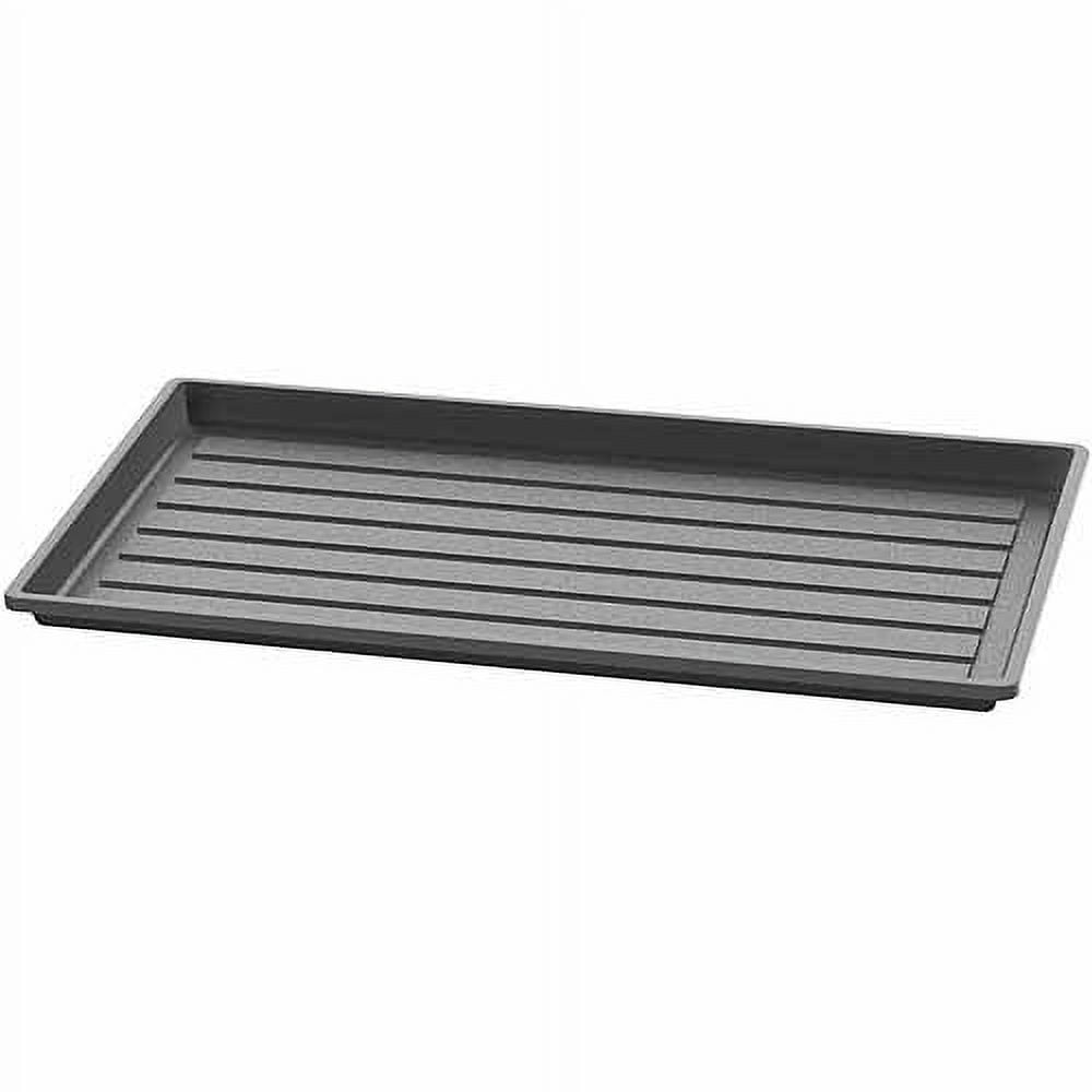 Storex Easy-Clean Grey Indoor/Outdoor Boot Tray, 26.75" x 14" - Walmart.com