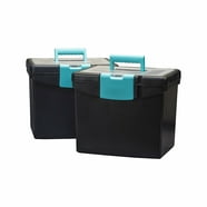 Storex 61414B02C File Storage Box with Extra Large Storage Lid, Black ...
