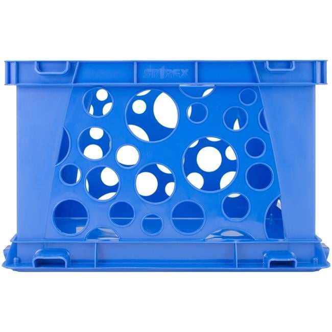 Storex Industries Classroom File Crate with Handles - Blue - Walmart.com