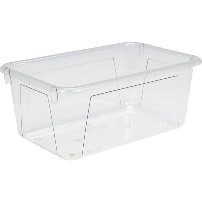Storex Industries Crystal Clear Cubby Bin - Clear - Walmart.com