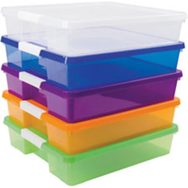 Storex Industries Stackable Craft Box - Assorted Bright - Walmart.com