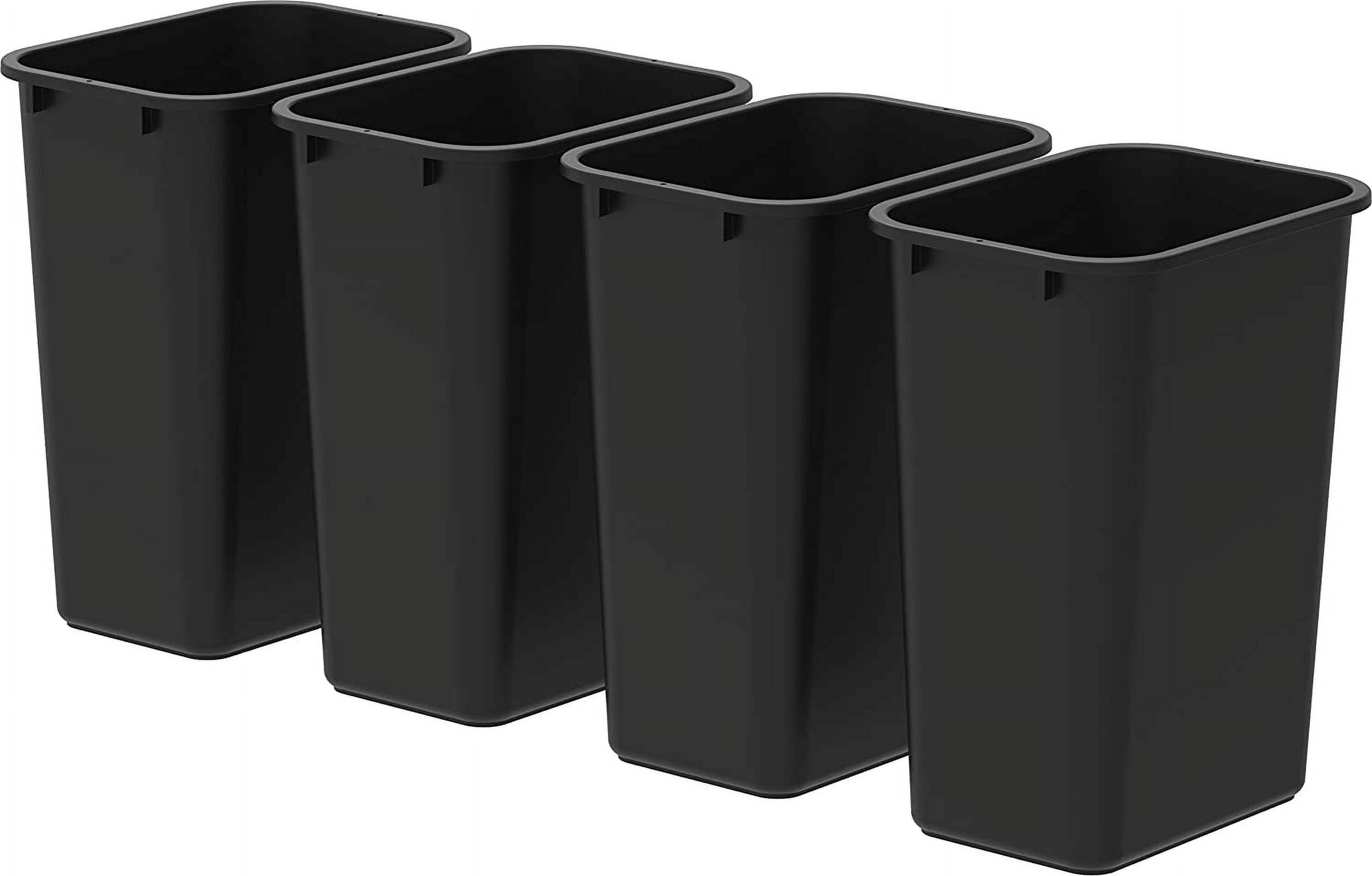 Storex Large 10.25 Gallon Trash Bin – Plastic Garbage and Waste Bin for ...