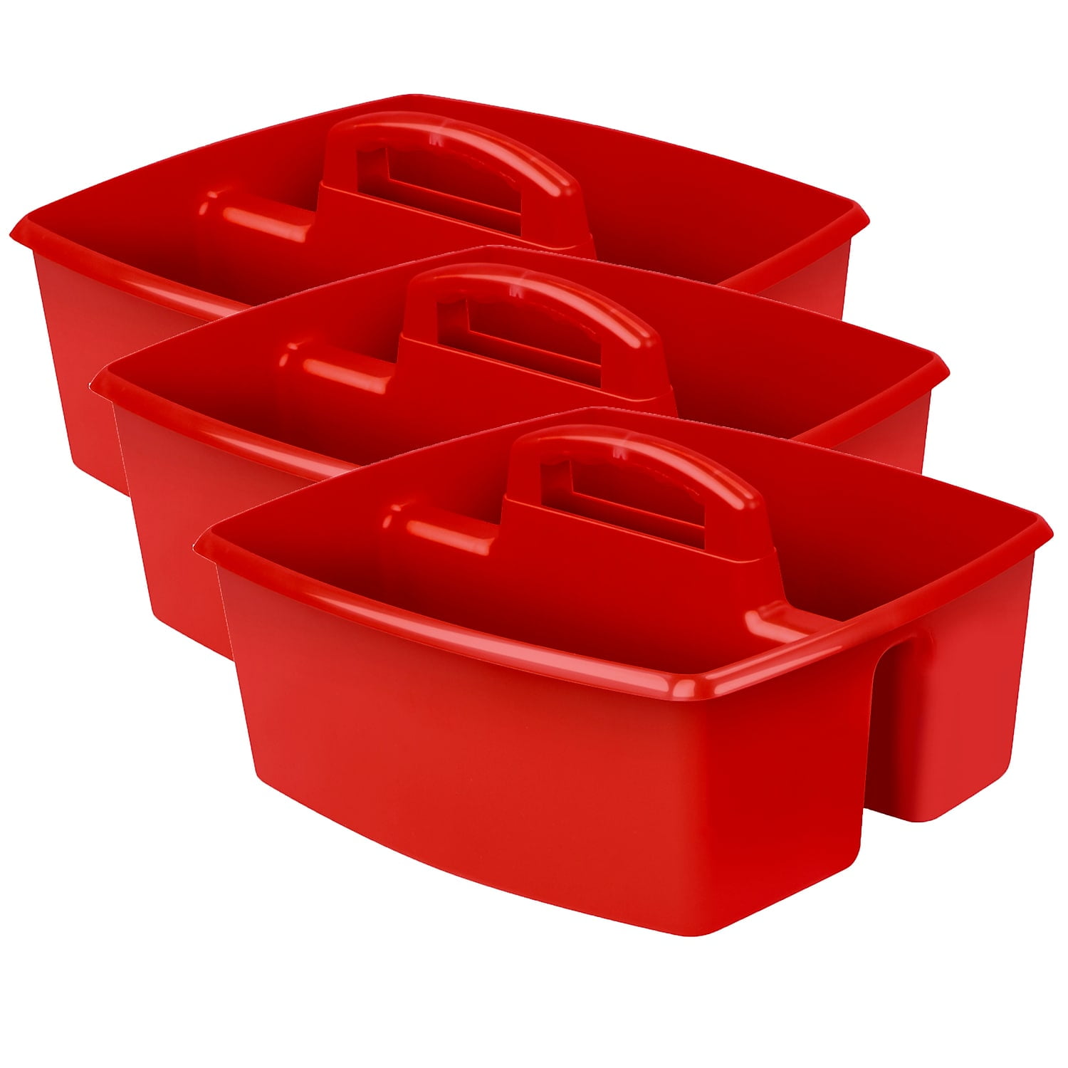 Storex Large Caddy, Red, Pack of 3 - Walmart.com