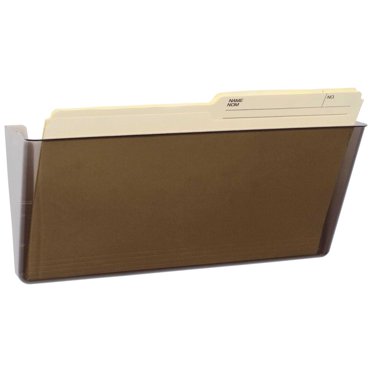 Deflecto Unbreakable Plastic DocuPocket Single Pocket Wall File, Letter ...