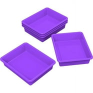 Storex Plastic Storage Tray with Lid, Letter-size Paper Sorter ...