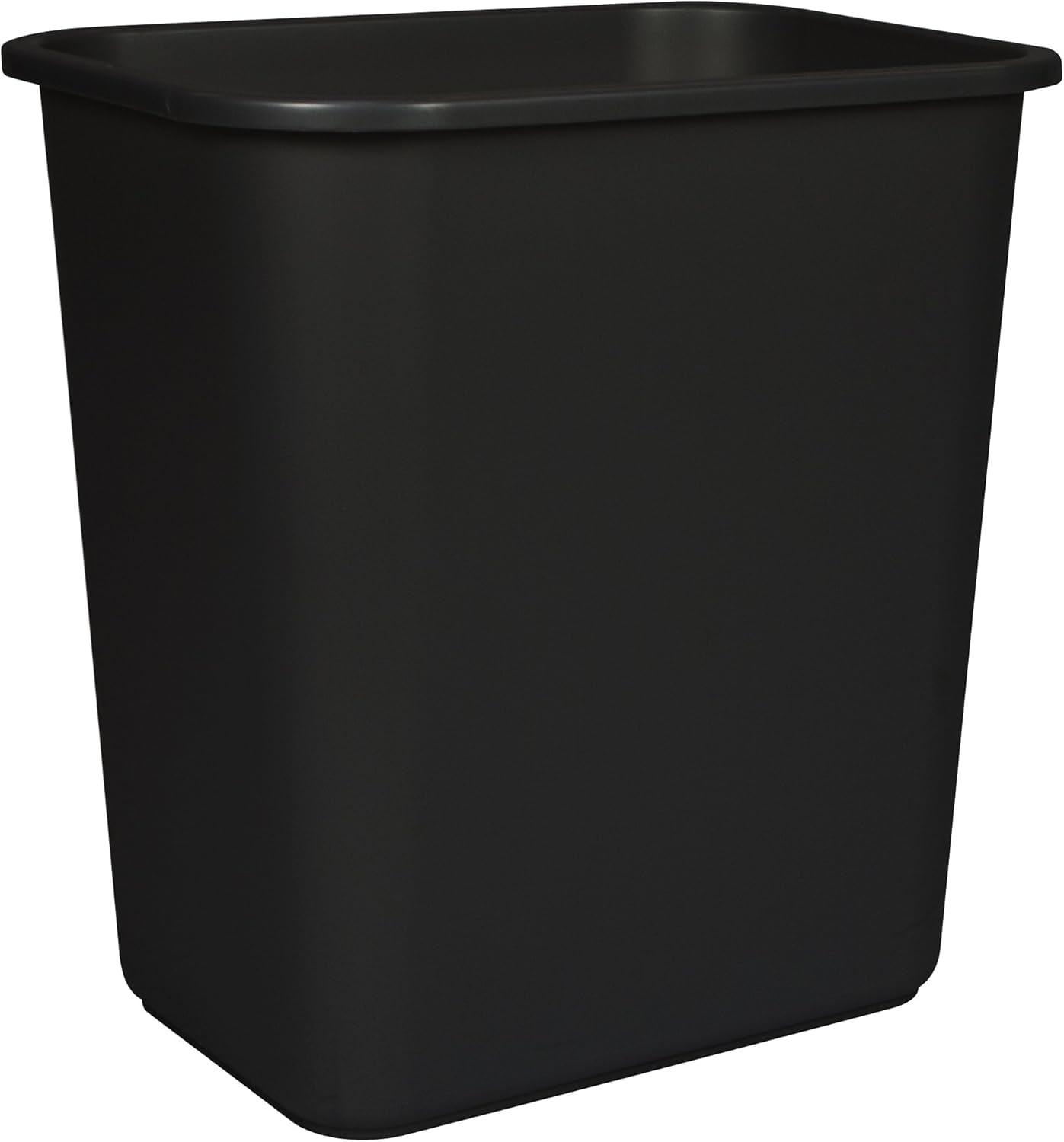 Storex Medium Waste Basket, 15 x 10.5 x 15 Inches, Black, 1 Count ...