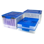 Storex Premium Plastic File Crate, Holds Letter and Legal Folders ...
